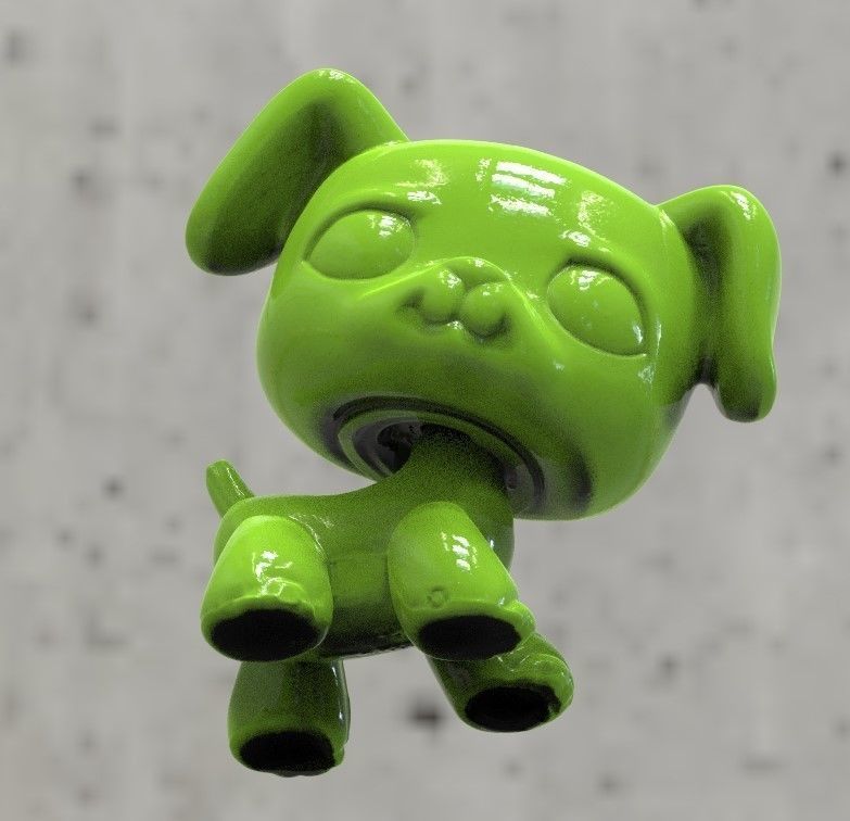 dog a toy 3D model 3D printable | CGTrader