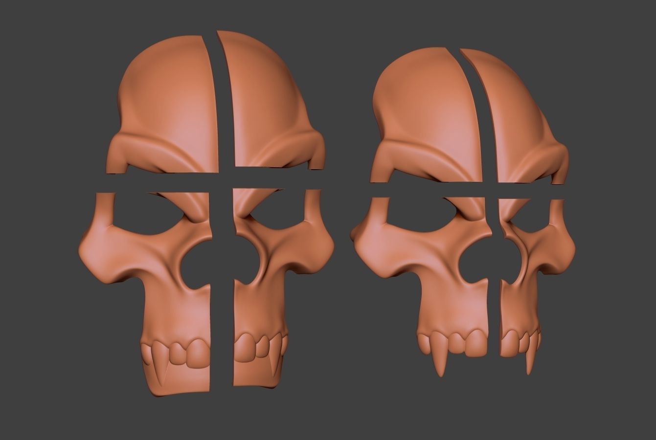 Skull Mask Collection 3D model 3D printable | CGTrader