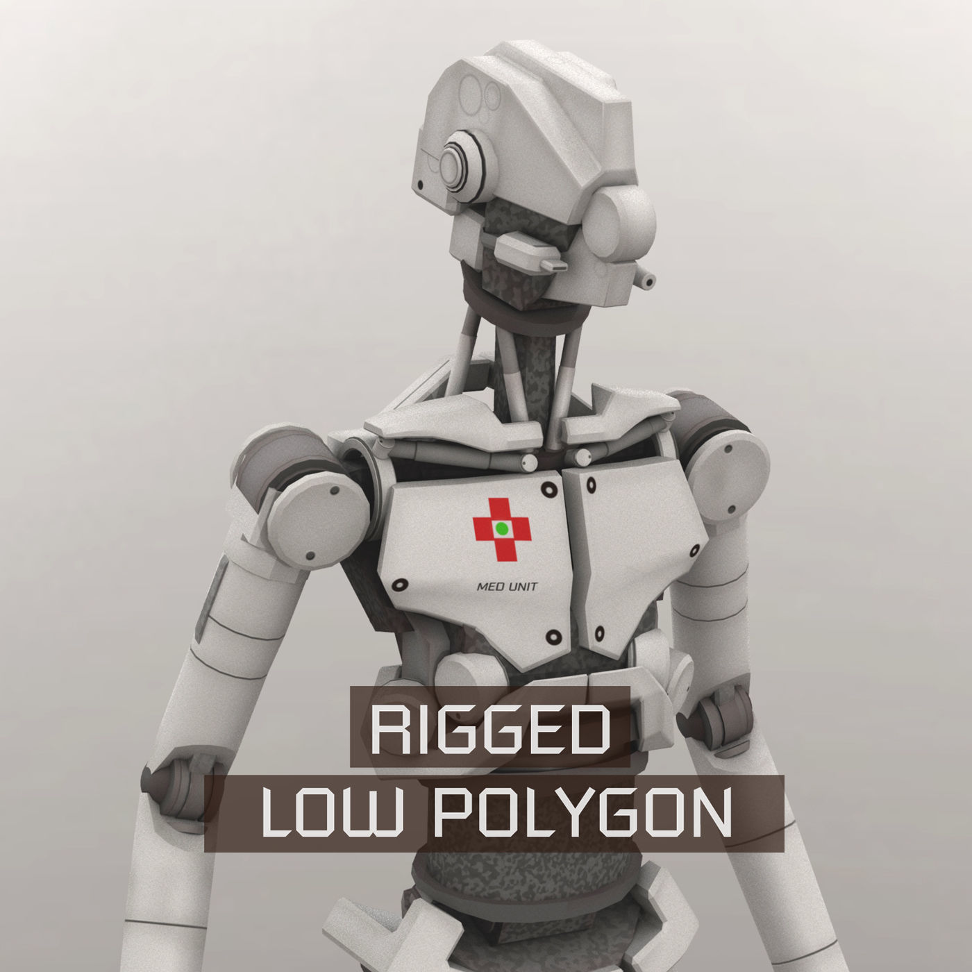 Robots Rigged Low Poly 3D Model Collection | CGTrader