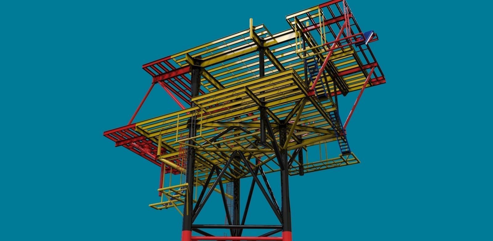 3 Part deck design free 3D model | CGTrader