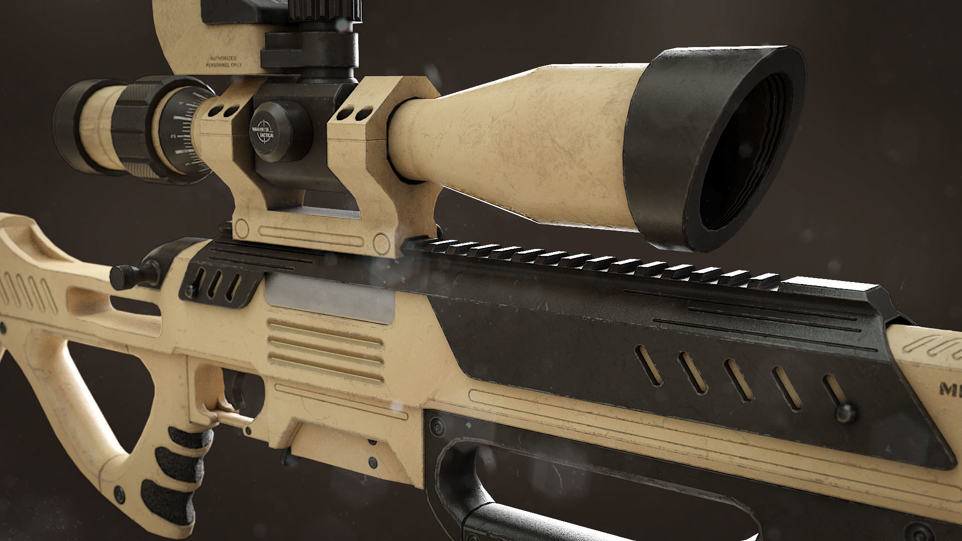 3D model MK Tac-95 Sniper Rifle VR / AR / low-poly rigged | CGTrader