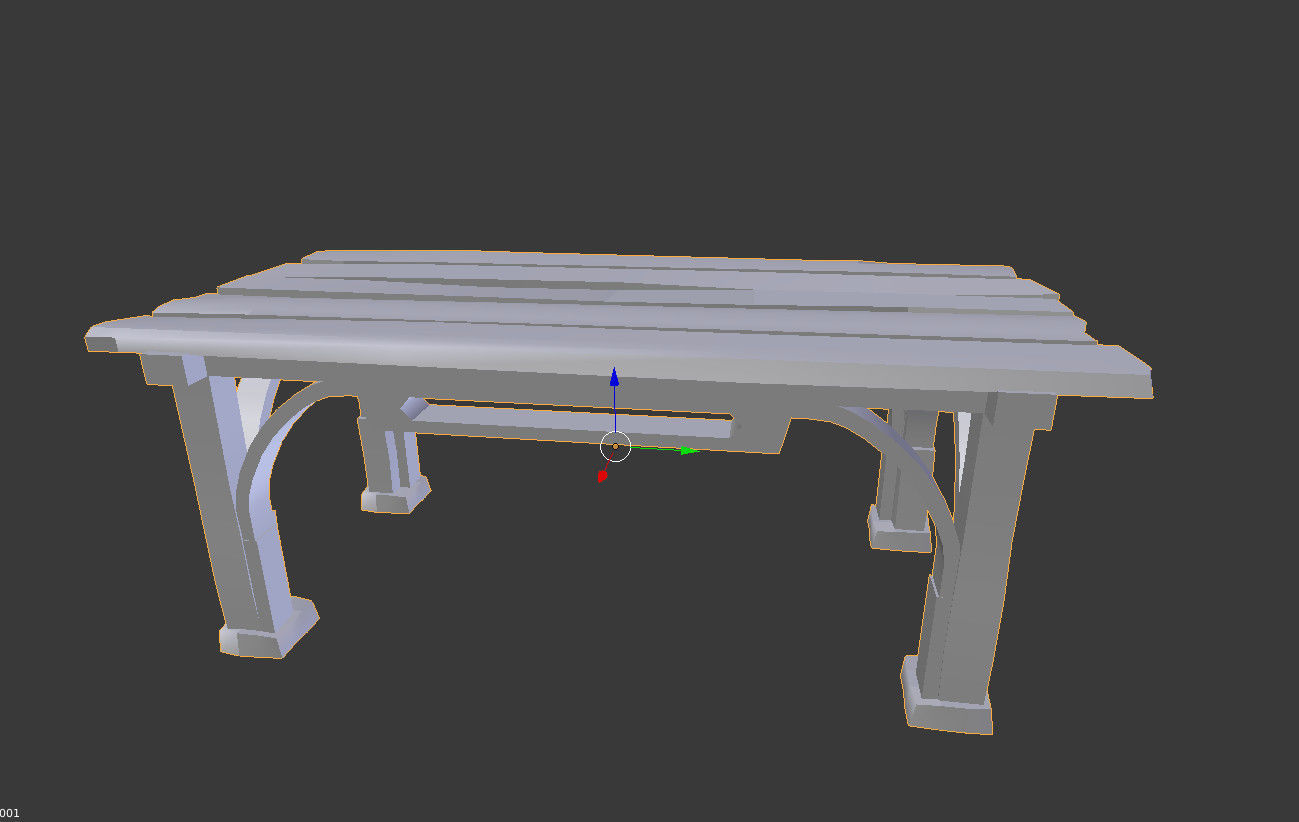 3D model low poly medieval table VR / AR / low-poly | CGTrader