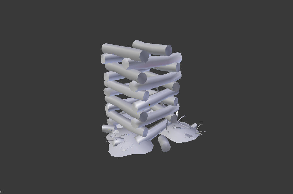 3D model low poly medieval wood pile VR / AR / low-poly | CGTrader