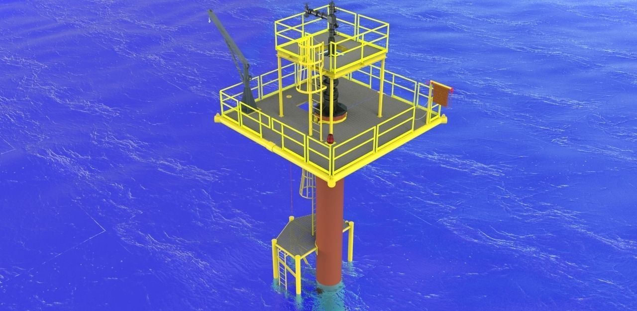 20 ft caisson well protector free 3D model | CGTrader