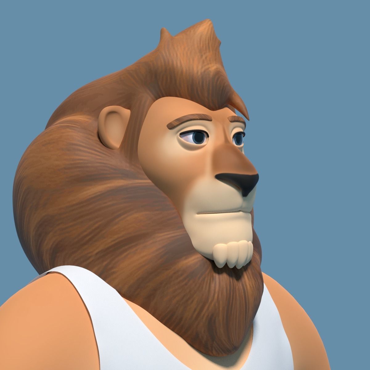 Sam the Lion 3D model | CGTrader