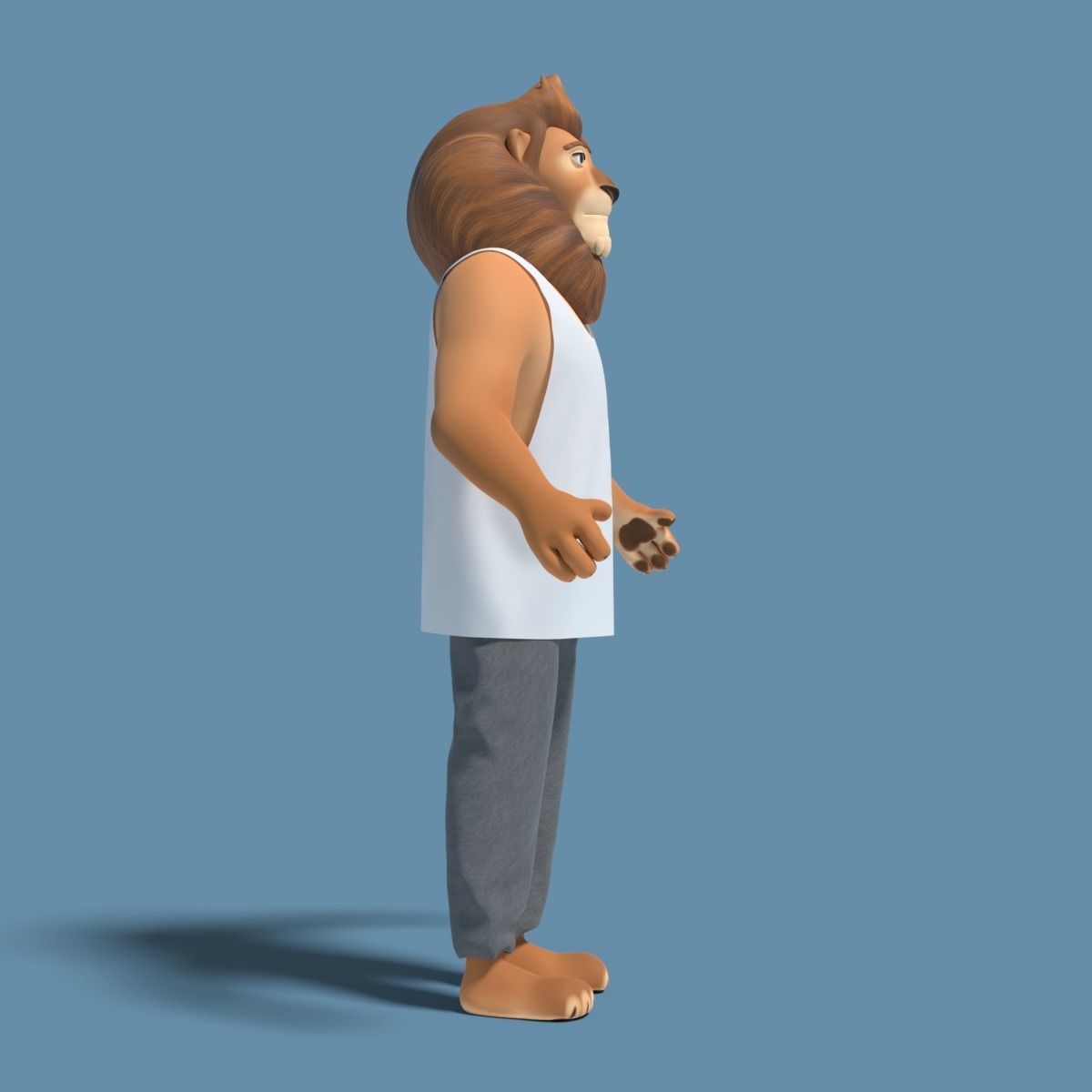 Sam the Lion 3D model | CGTrader