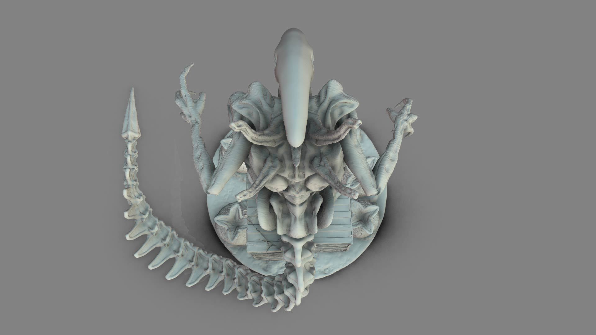 Alien Xenomorph 3D Print Model 3D model 3D printable | CGTrader