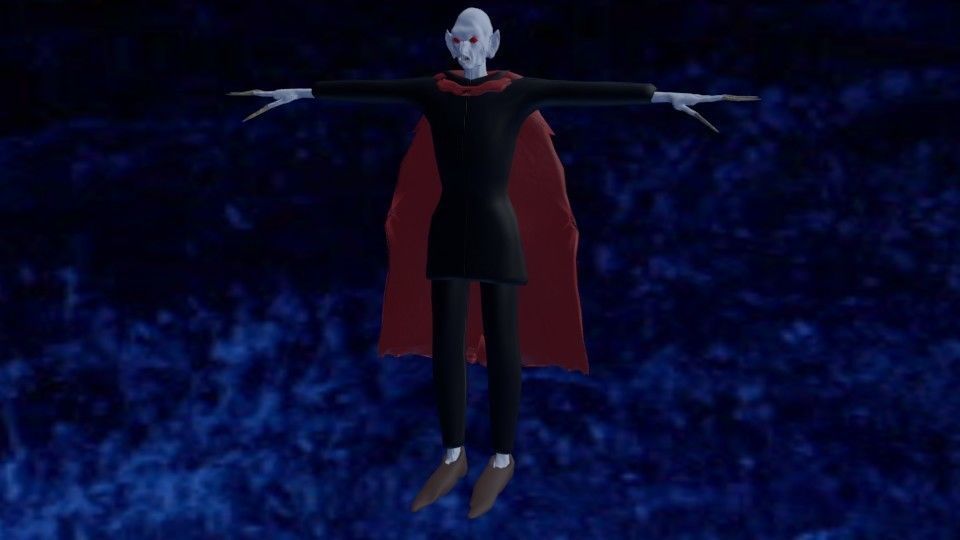 3D model Simple Vampire Model VR / AR / low-poly rigged | CGTrader