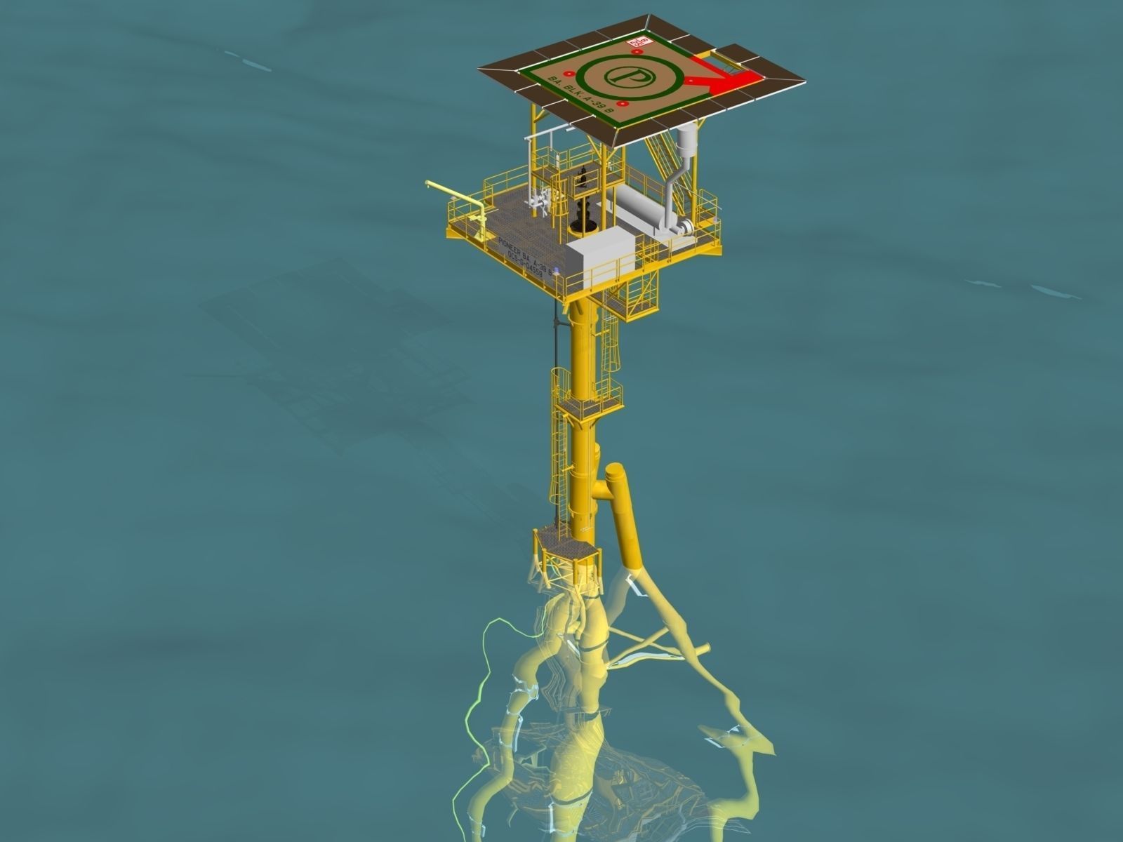 Caisson well protector free 3D model | CGTrader