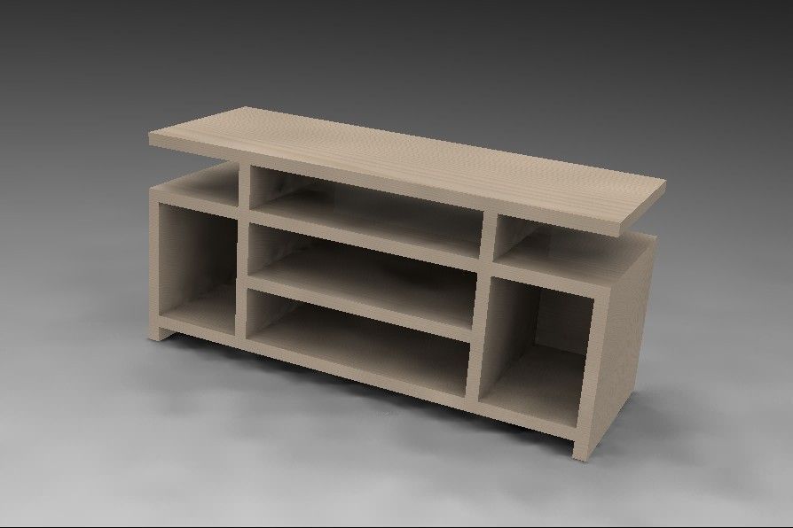 TV Table free 3D model | CGTrader