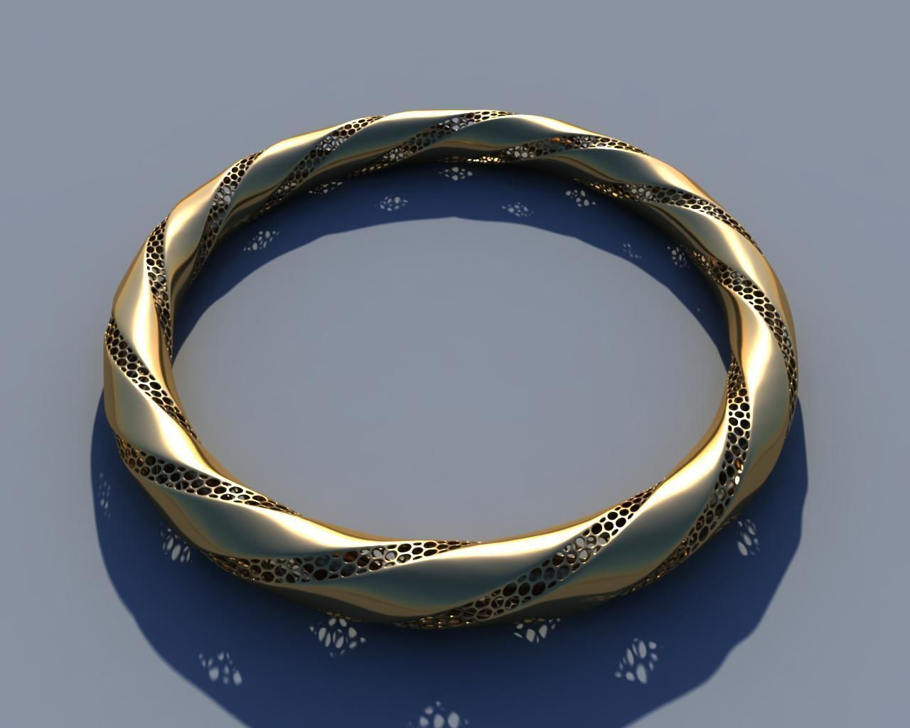 Bangle bracelet 3D model 3D printable | CGTrader