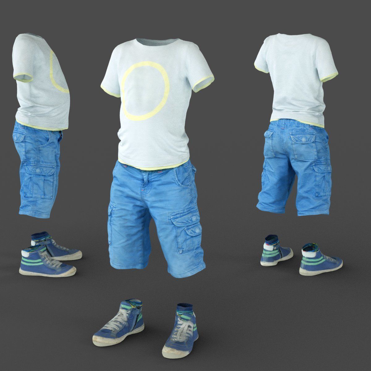 3D model Kid Outfit 3 VR / AR / low-poly | CGTrader