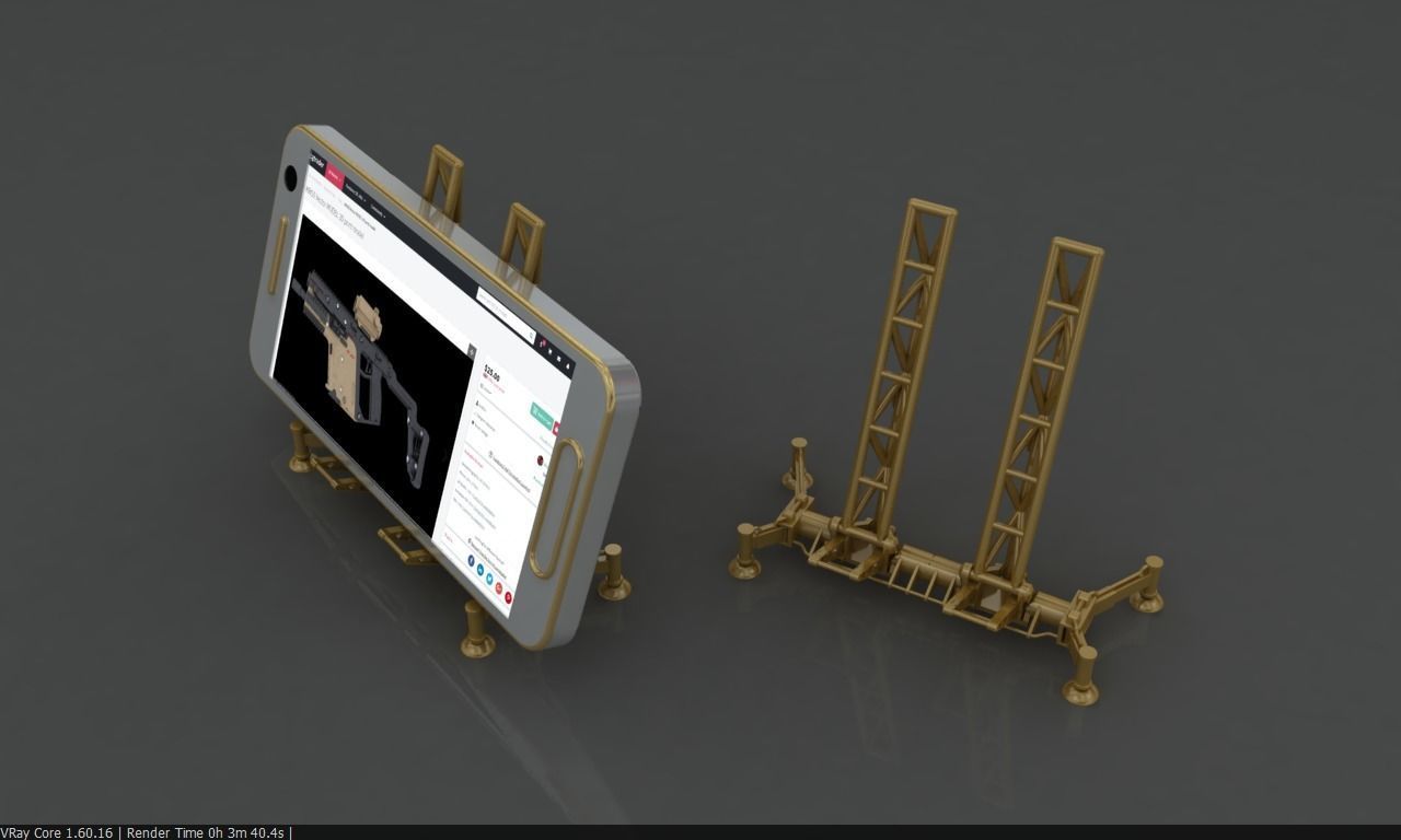 original design phone holder 3D model 3D printable | CGTrader