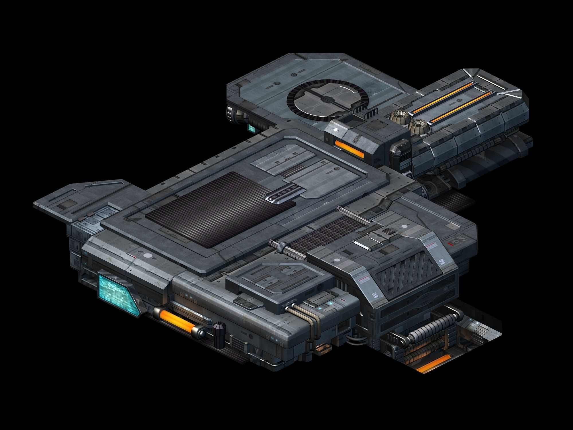 Spacecraft - Ground Platform 01 3D model | CGTrader