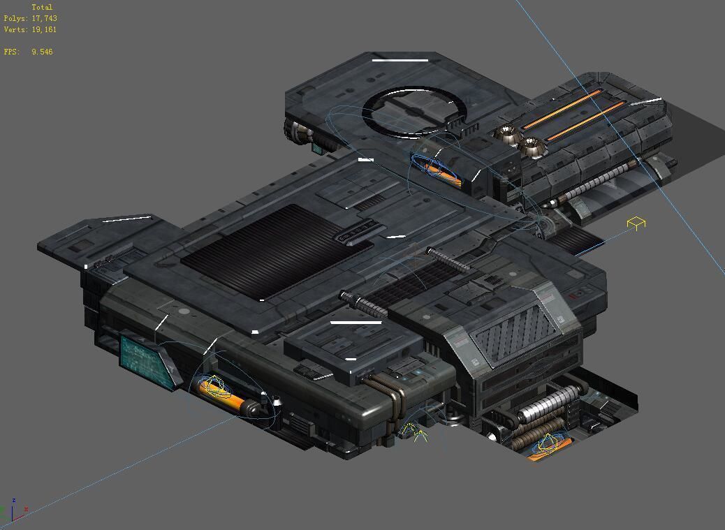 Spacecraft - Ground Platform 01 3D model | CGTrader