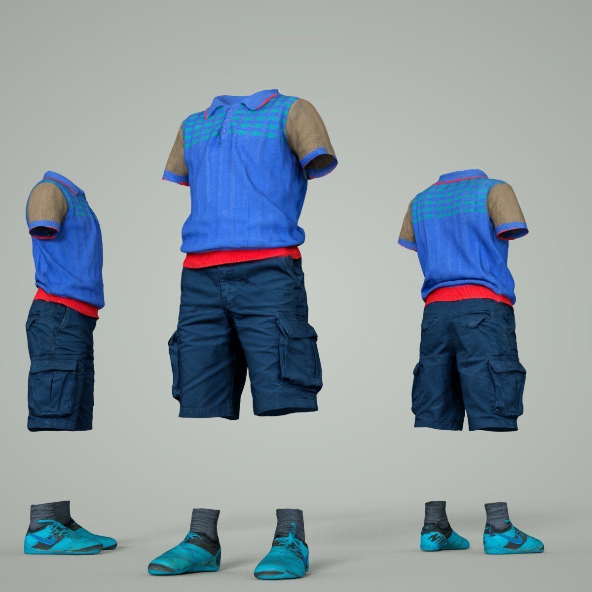 3D model Kid Outfit 5 VR / AR / low-poly | CGTrader