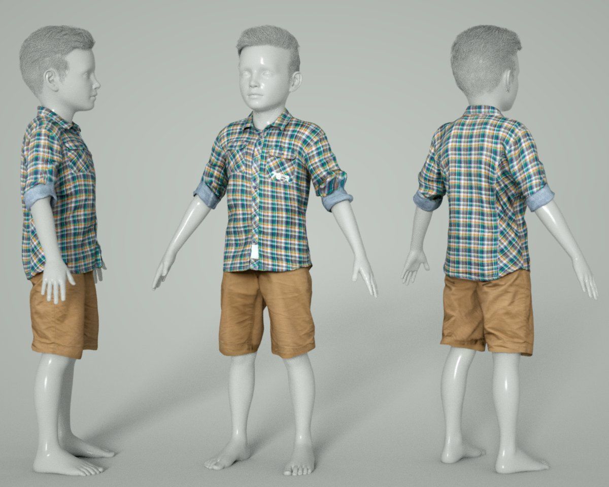 3D model Kid Outfit 7 VR / AR / low-poly | CGTrader