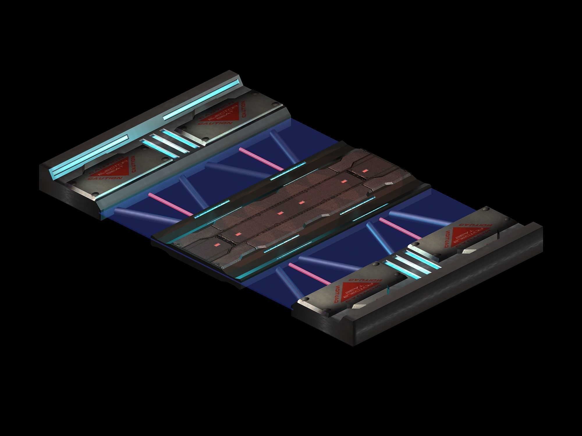 Satellite City Objects - Road 20 3D model | CGTrader