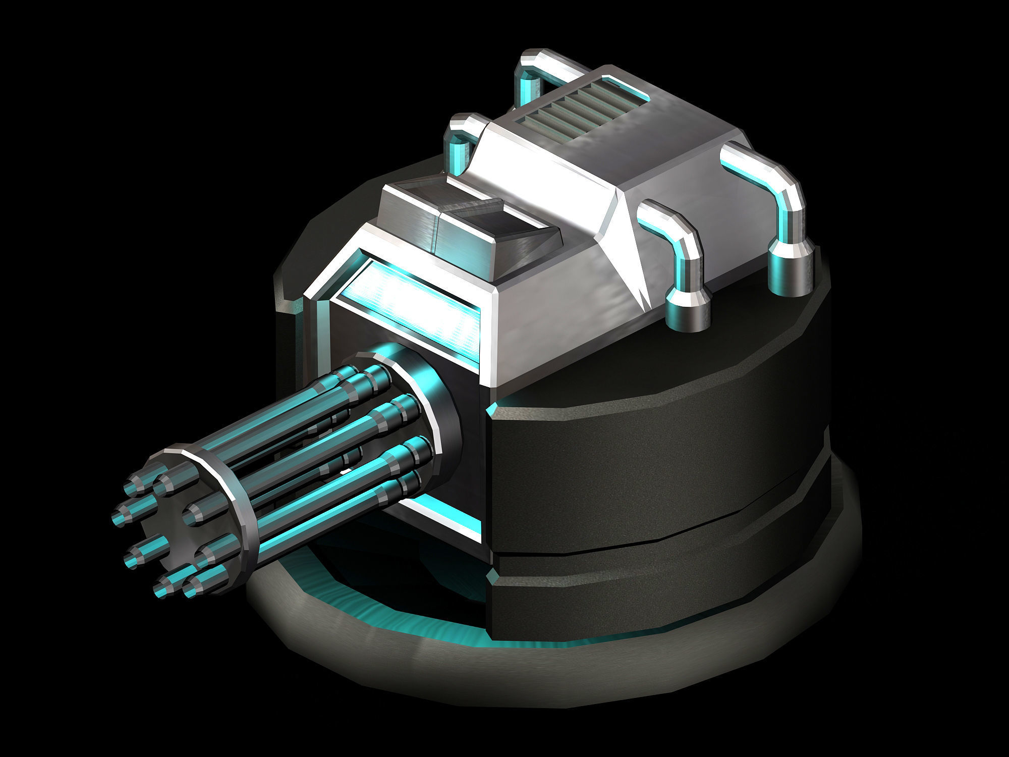 Satellite City Objects - Battery 16 3D model | CGTrader