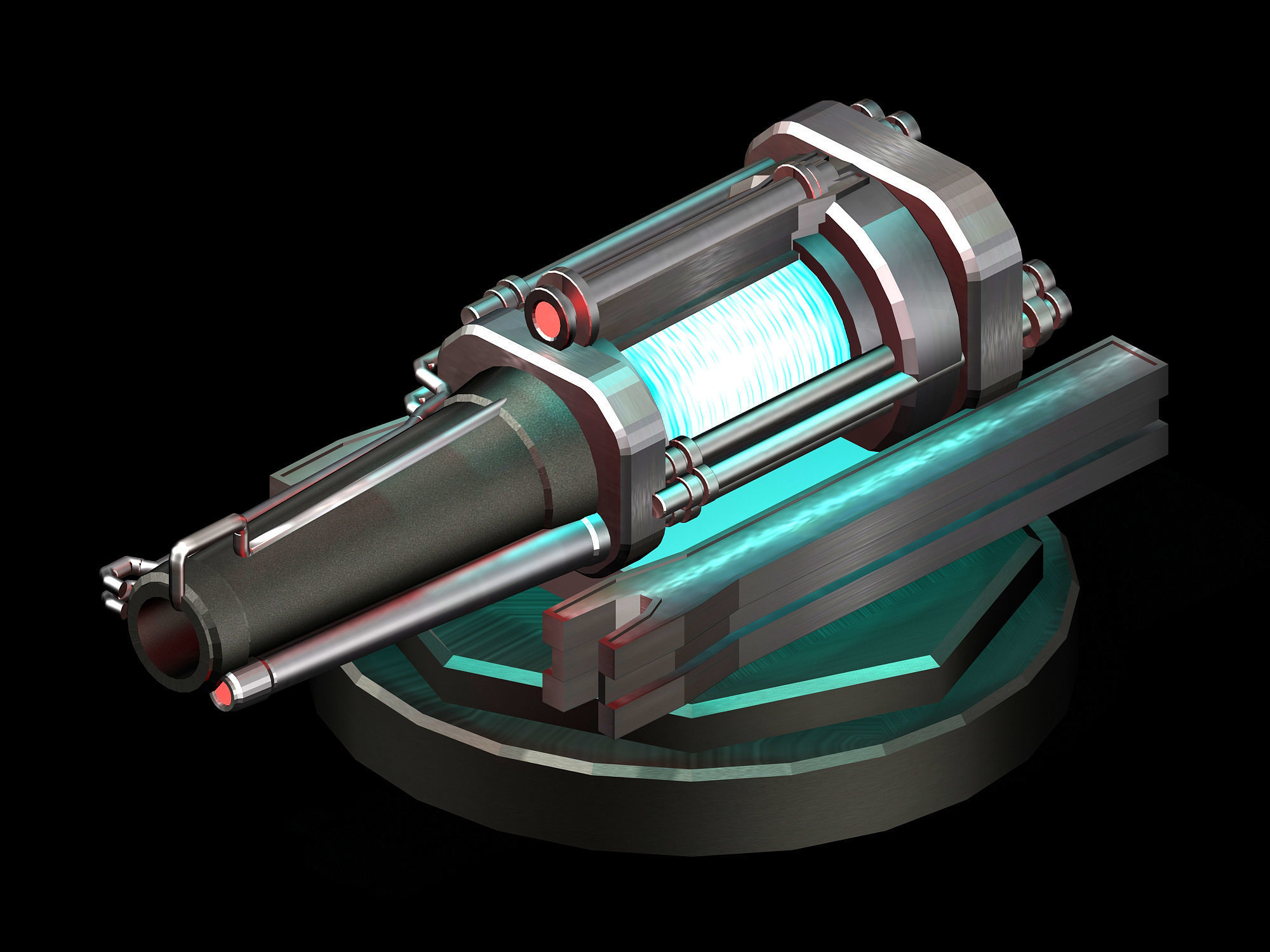 Satellite City Objects - Battery 17 3D model | CGTrader