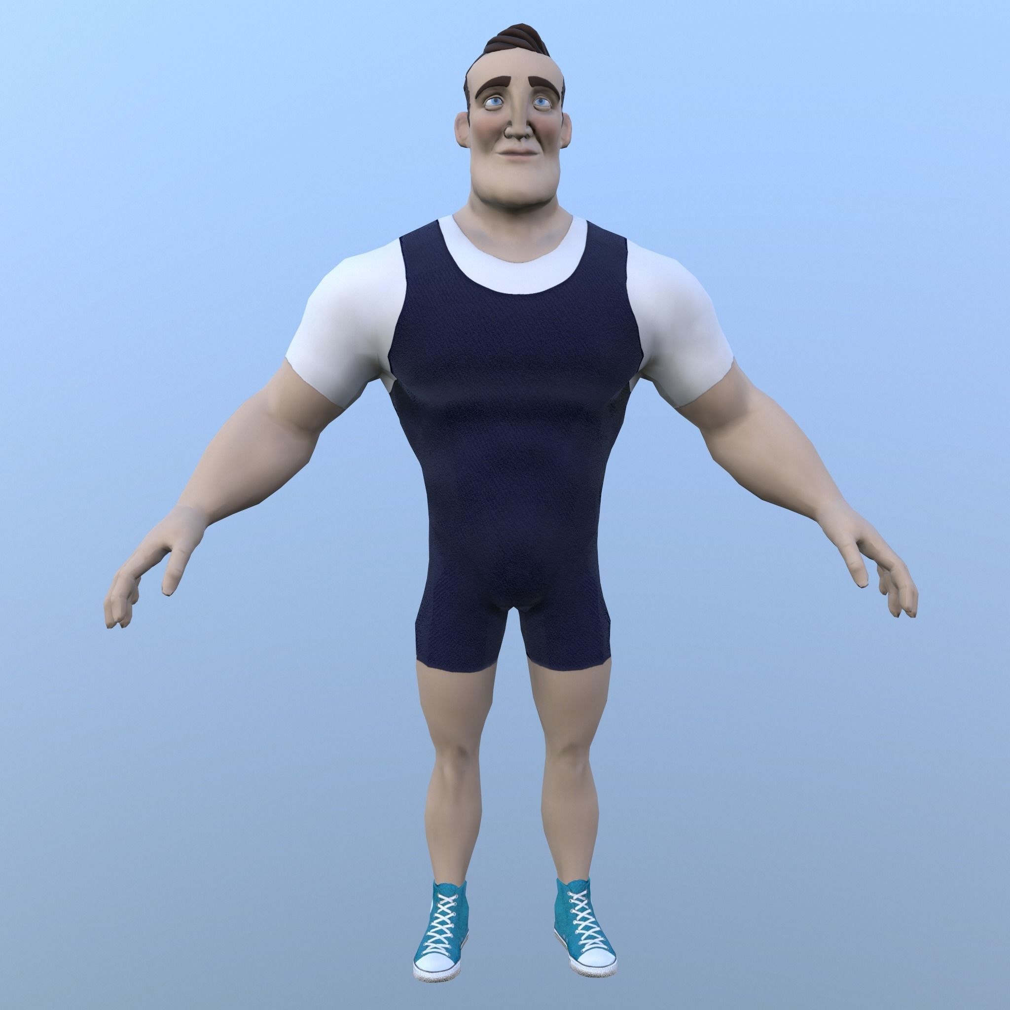 Powerlifter 3D asset | CGTrader