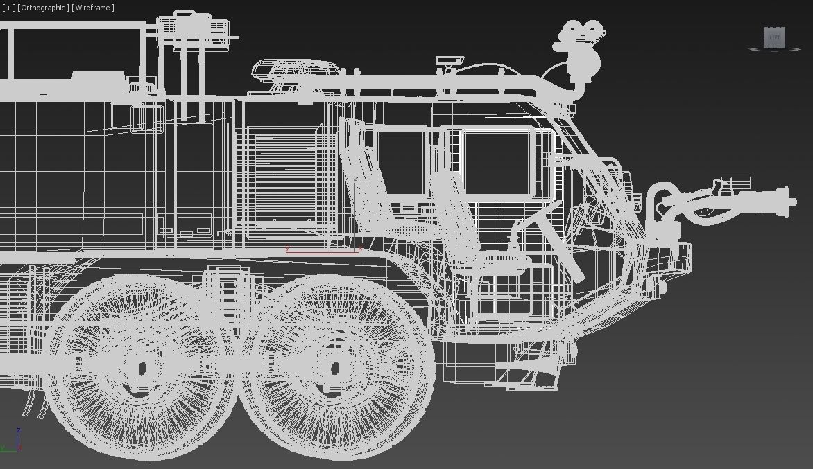 Airport Fire Truck ARFF Crash Tender 8x8 3D model | CGTrader