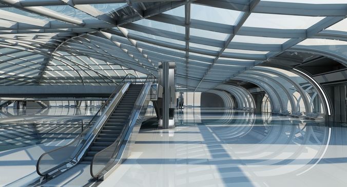 Futuristic Architectural Structure 3D model | CGTrader