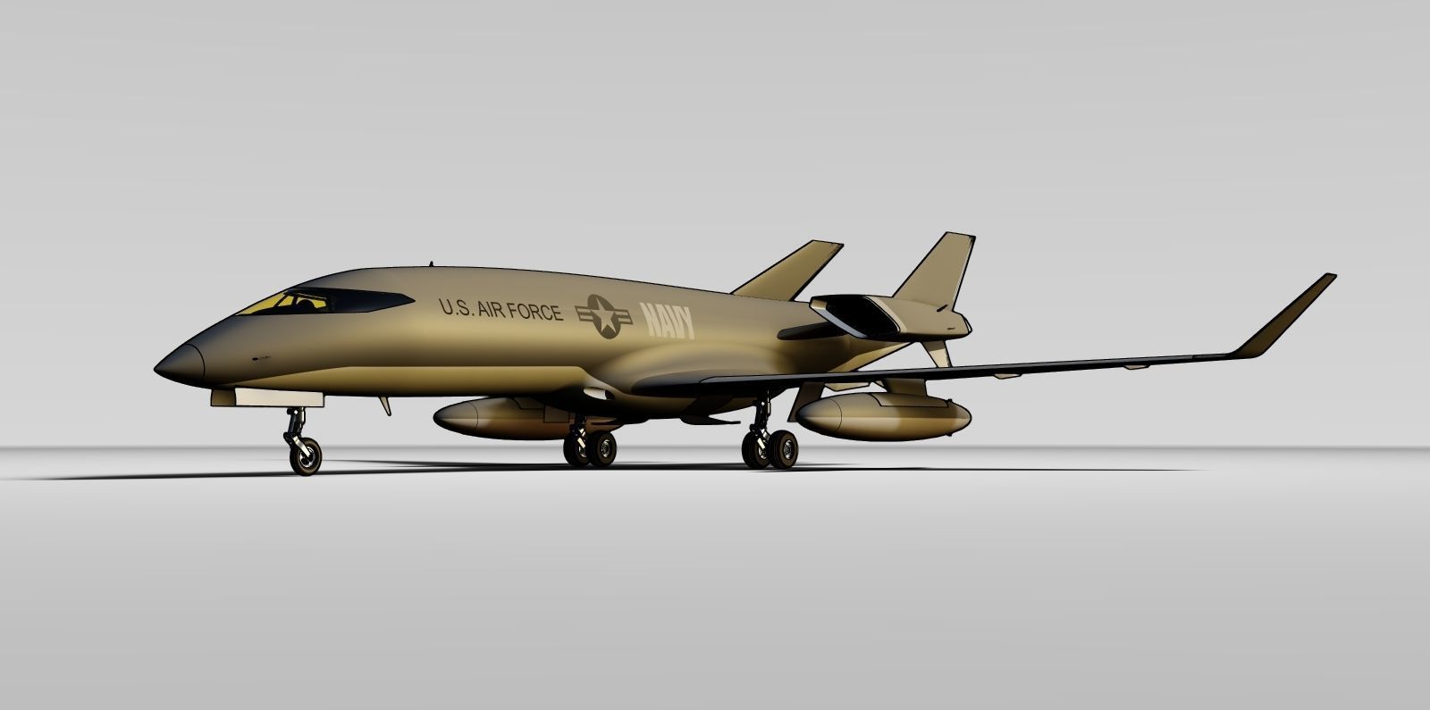 ARMY LEARJET 3D model | CGTrader
