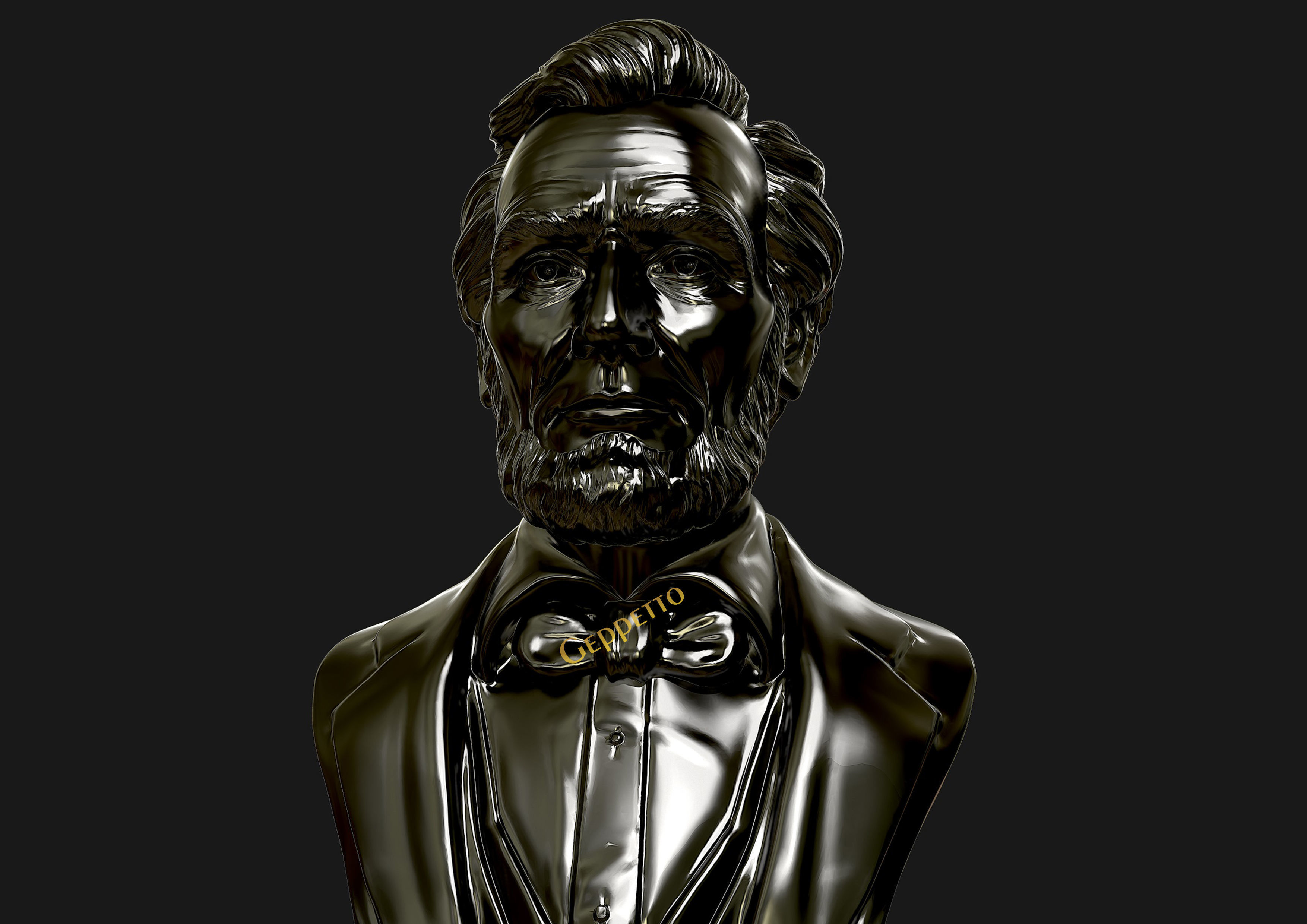 Abraham Lincoln 3D sculpture 3D model 3D printable | CGTrader