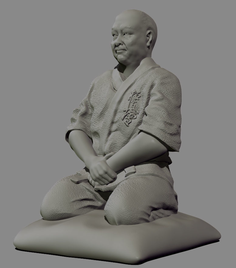 Statuette master karate 3D model 3D printable | CGTrader