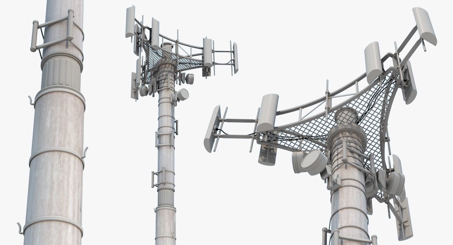 Cell Tower 3D model | CGTrader