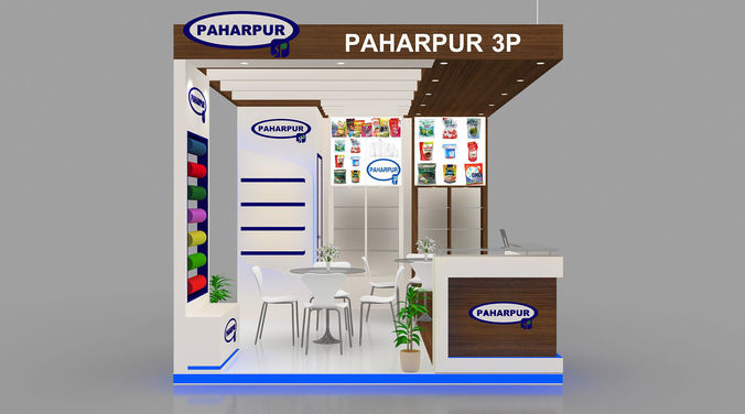 International Exhibition Stall Design 3D model | CGTrader