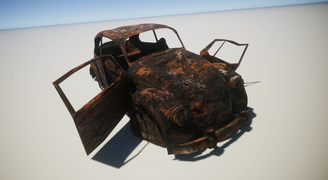3D model Broken Car VR / AR / low-poly | CGTrader