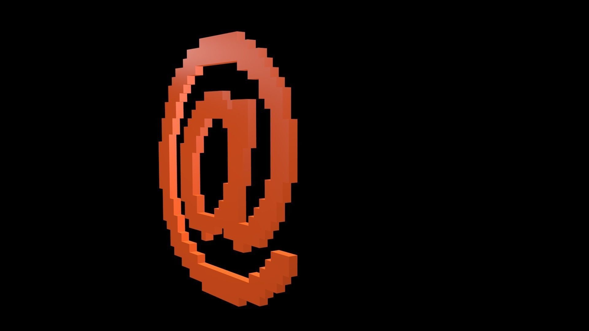 Doggy symbol voxel 1 3D model | CGTrader