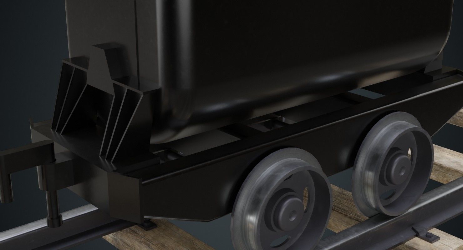 3D model Mining Cart 1A VR / AR / low-poly | CGTrader