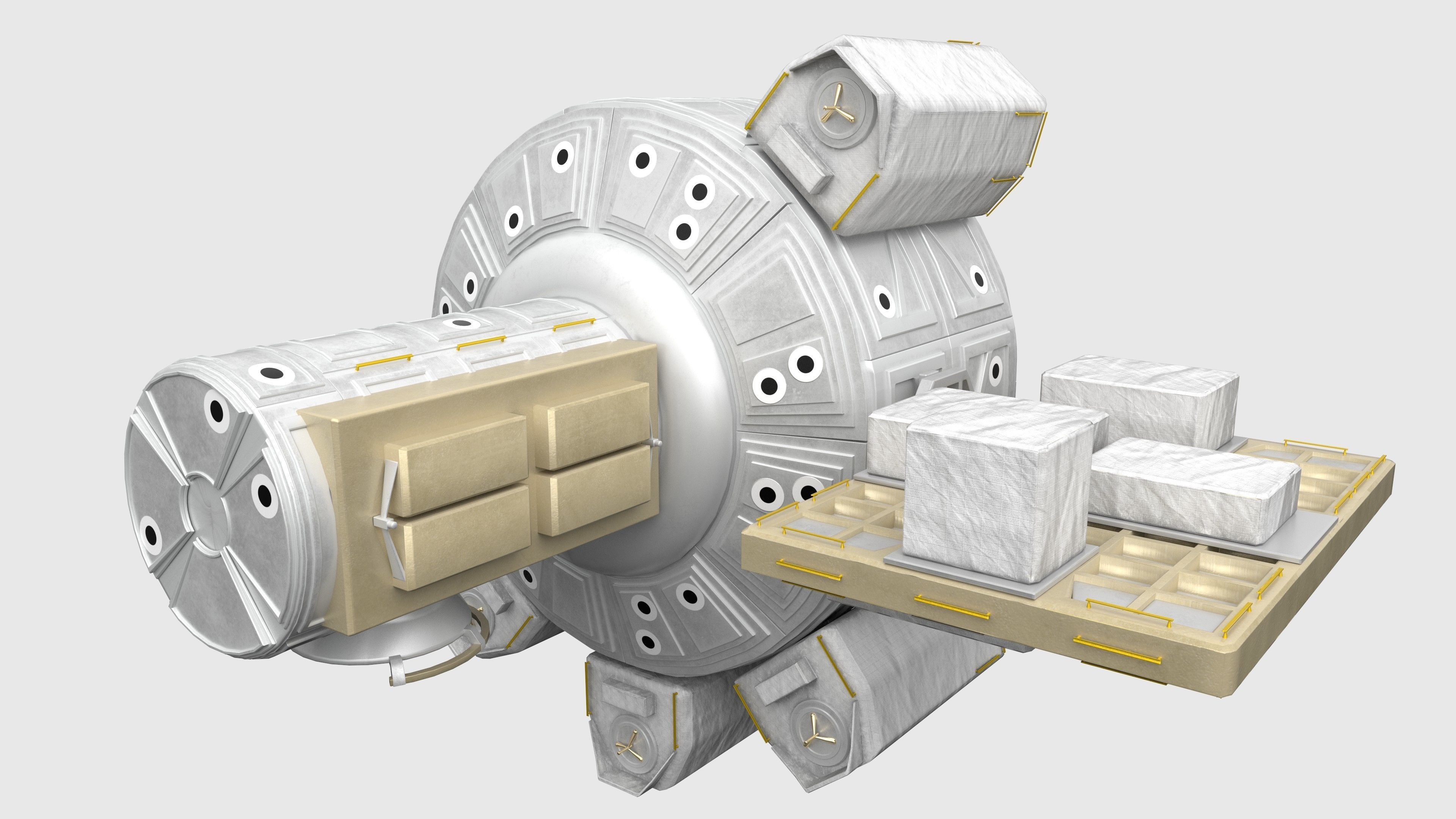 Quest Airlock module on ISS 3D model | CGTrader
