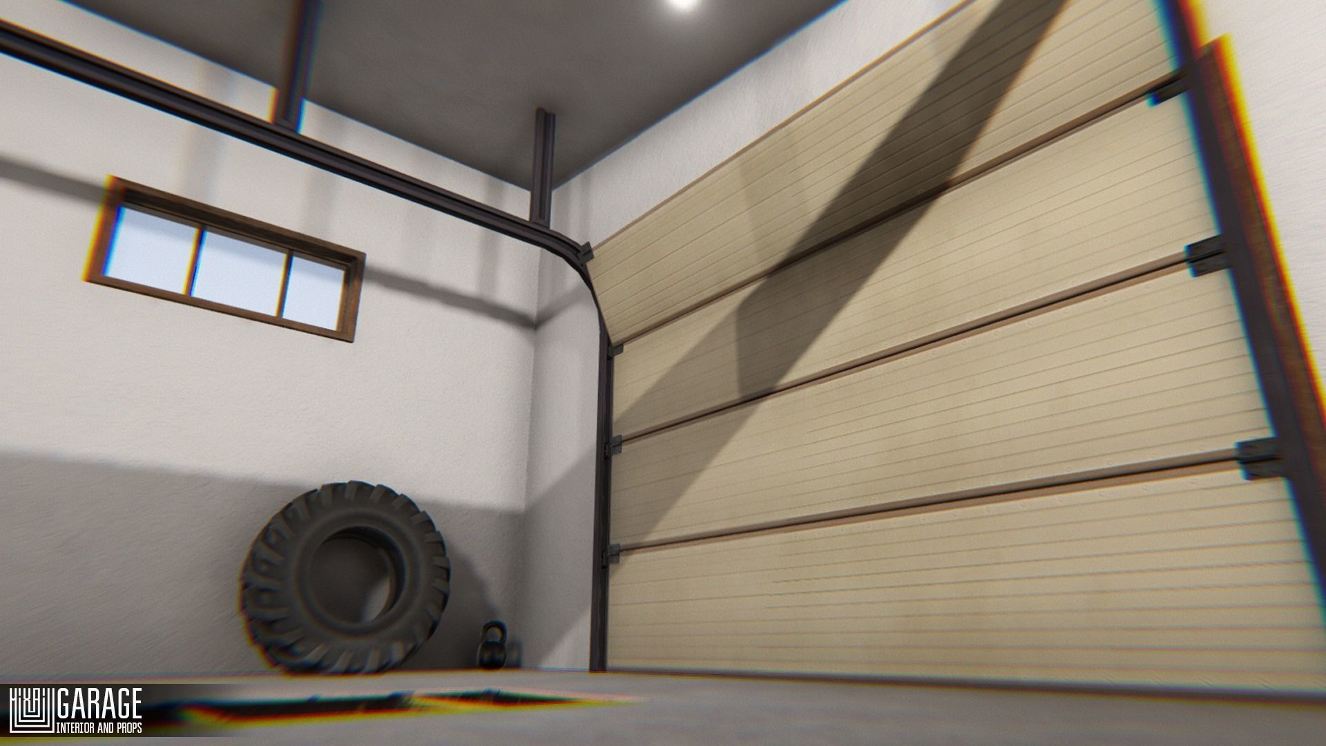 3D model Garage - interior and props VR / AR / low-poly | CGTrader