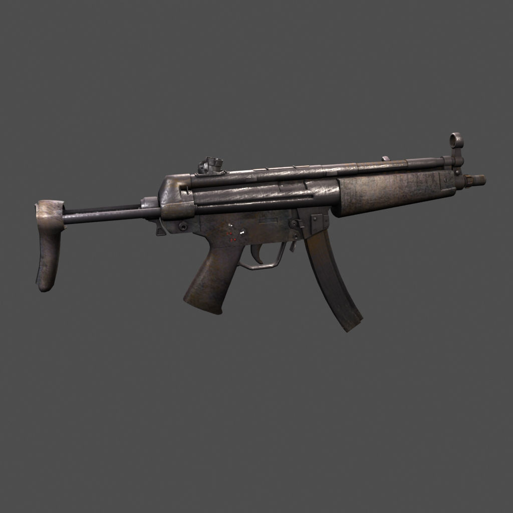 MP5 gun game ready free VR / AR / low-poly 3D model | CGTrader