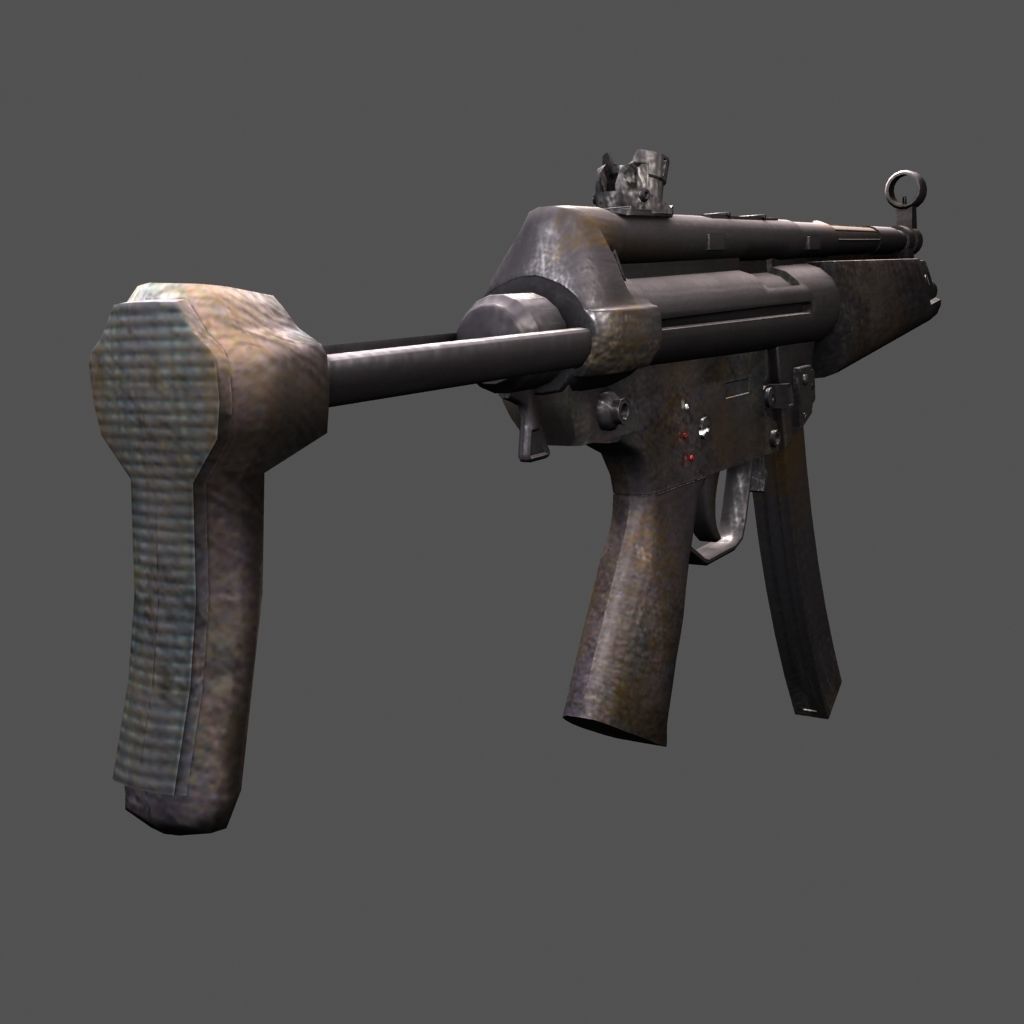 MP5 gun game ready free VR / AR / low-poly 3D model | CGTrader