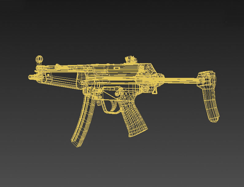 MP5 gun game ready free VR / AR / low-poly 3D model | CGTrader