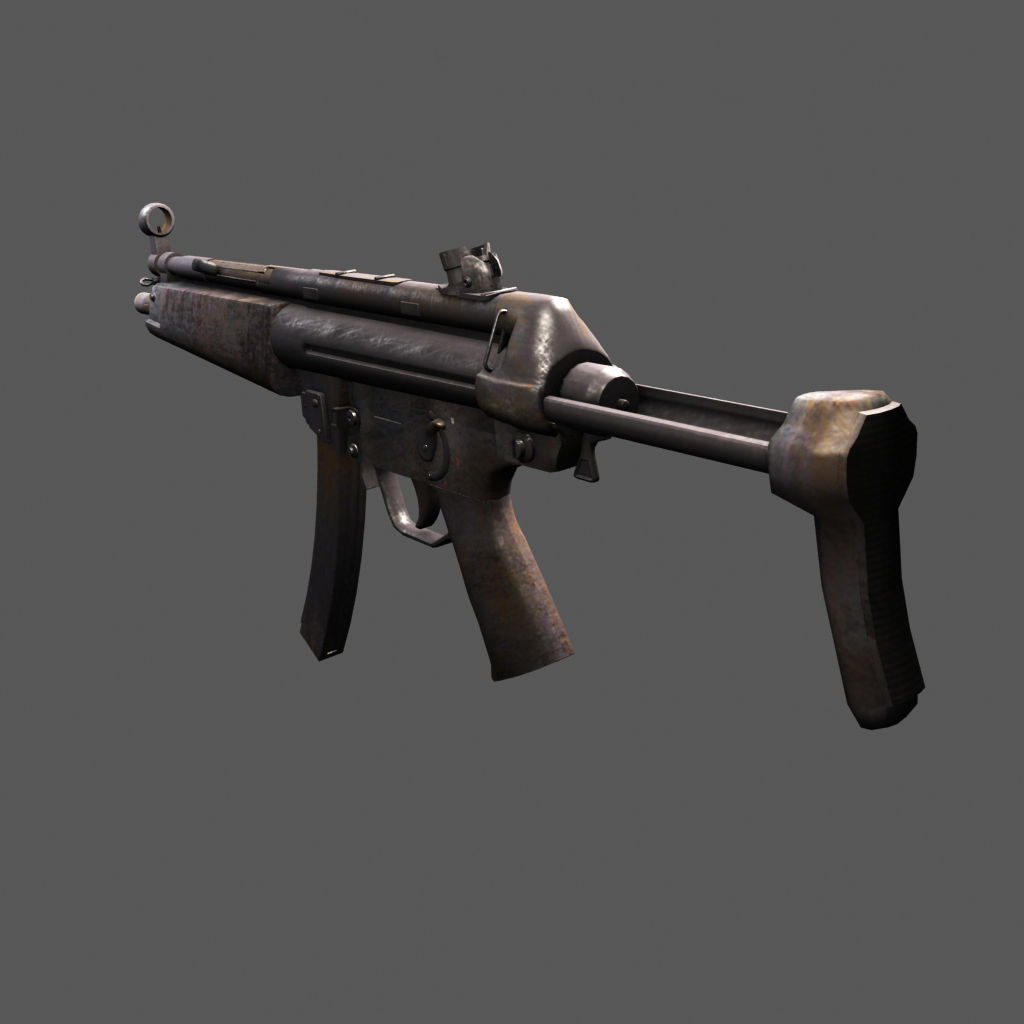 MP5 gun game ready free VR / AR / low-poly 3D model | CGTrader