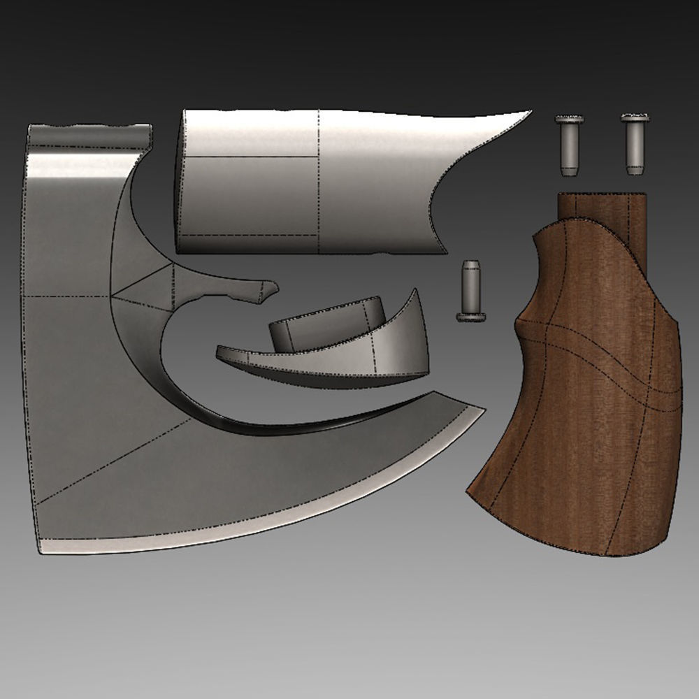 Hatchet axe 3D model 3D printable | CGTrader
