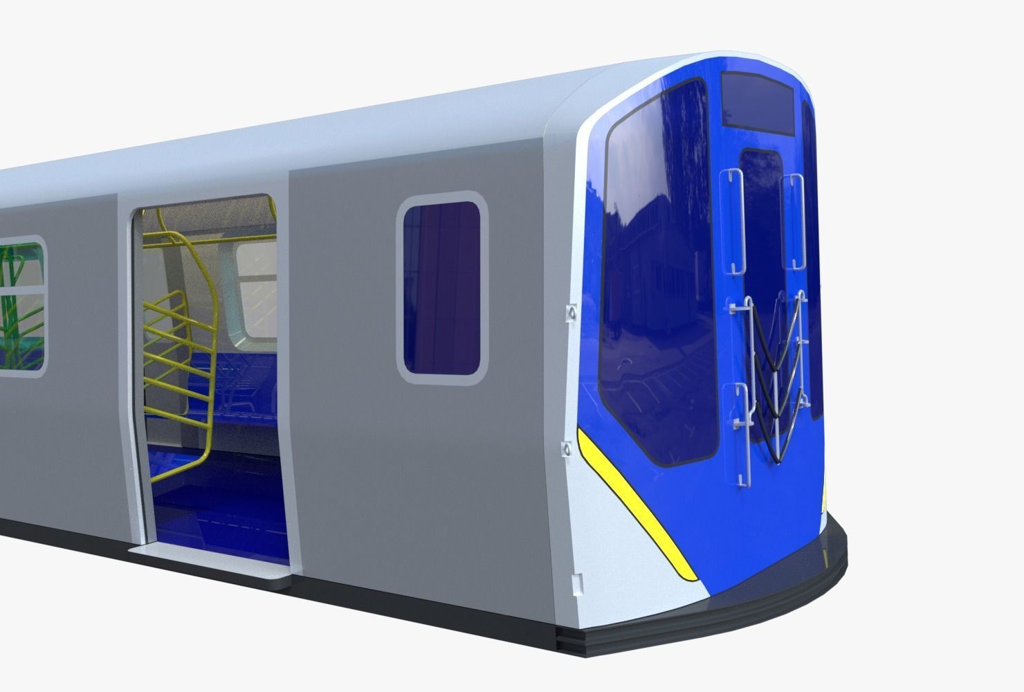 NYC subway car R211 3D model | CGTrader