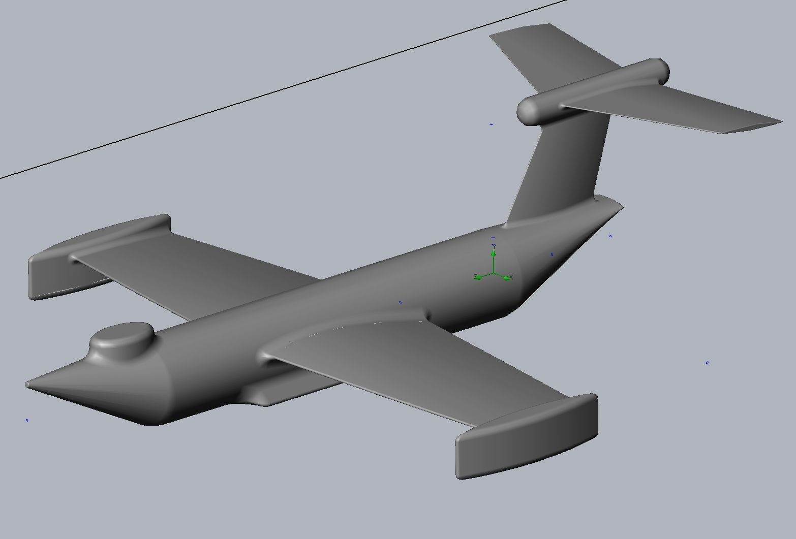 Basic Ekranoplan Inspired Ground Effect Plane 3D model 3D printable ...