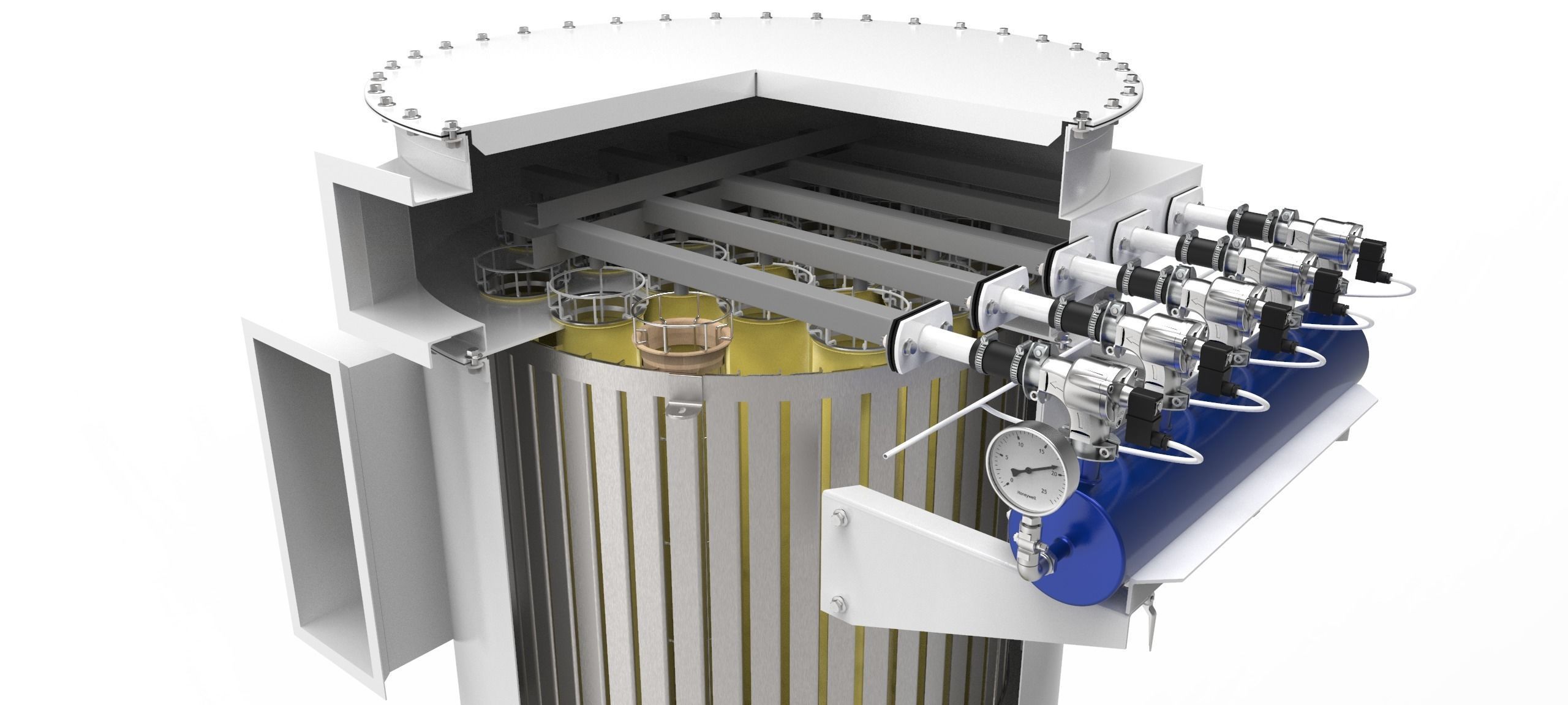 Bag filter-cyclone 3D model | CGTrader