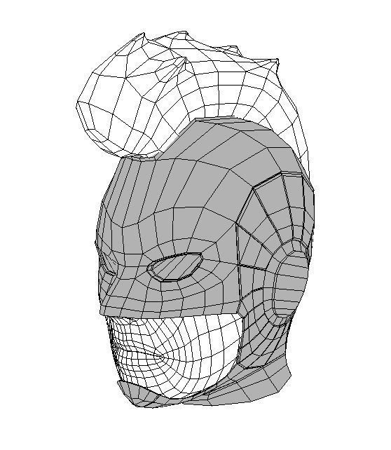 3D model Captain Marvel Head VR / AR / low-poly | CGTrader