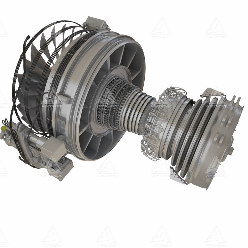 SolidWorks cfm56-7b Complete model 3D model | CGTrader