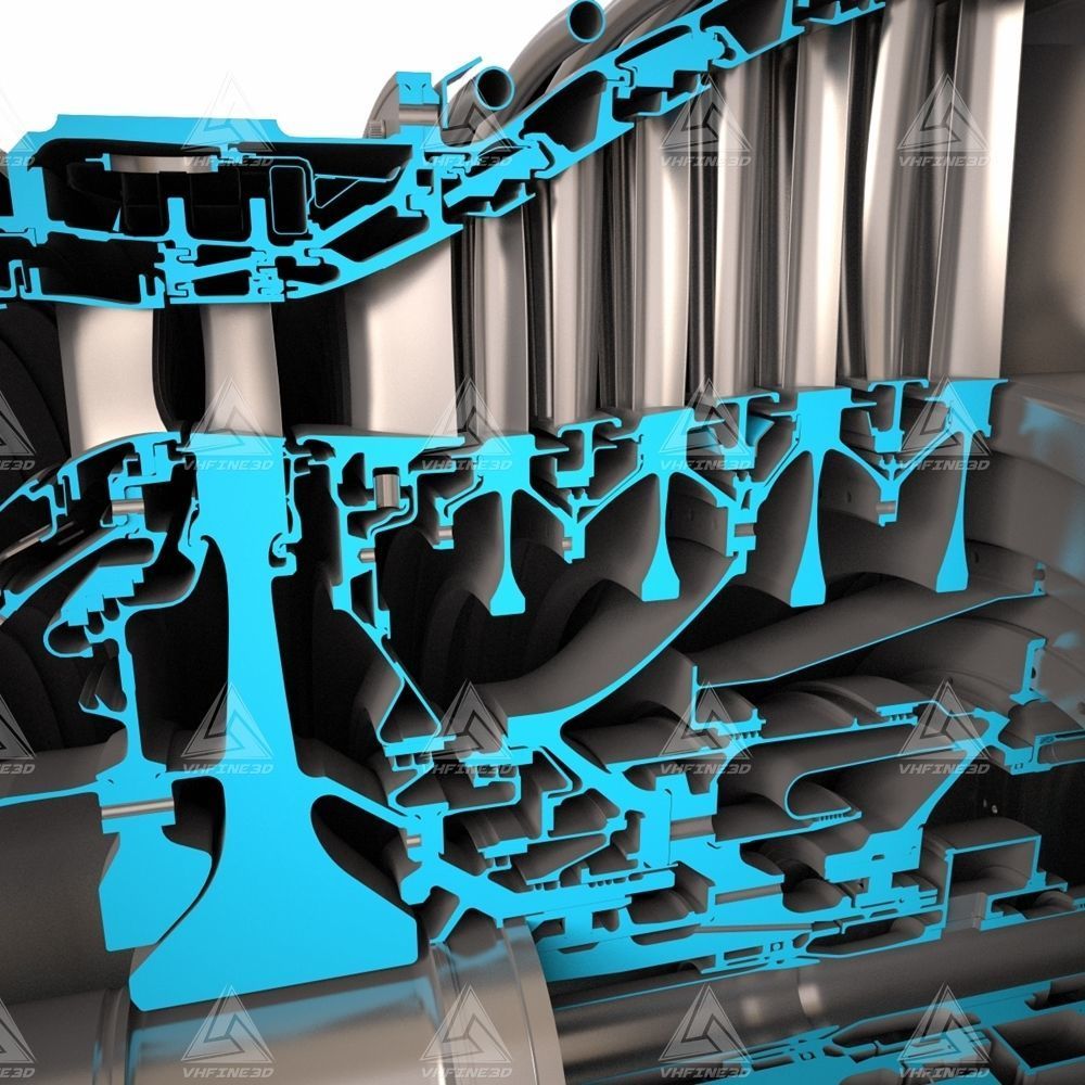 SolidWorks cfm56-7b Complete model 3D model | CGTrader