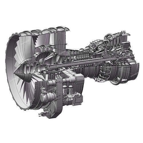 SolidWorks cfm56-7b Complete model 3D model | CGTrader