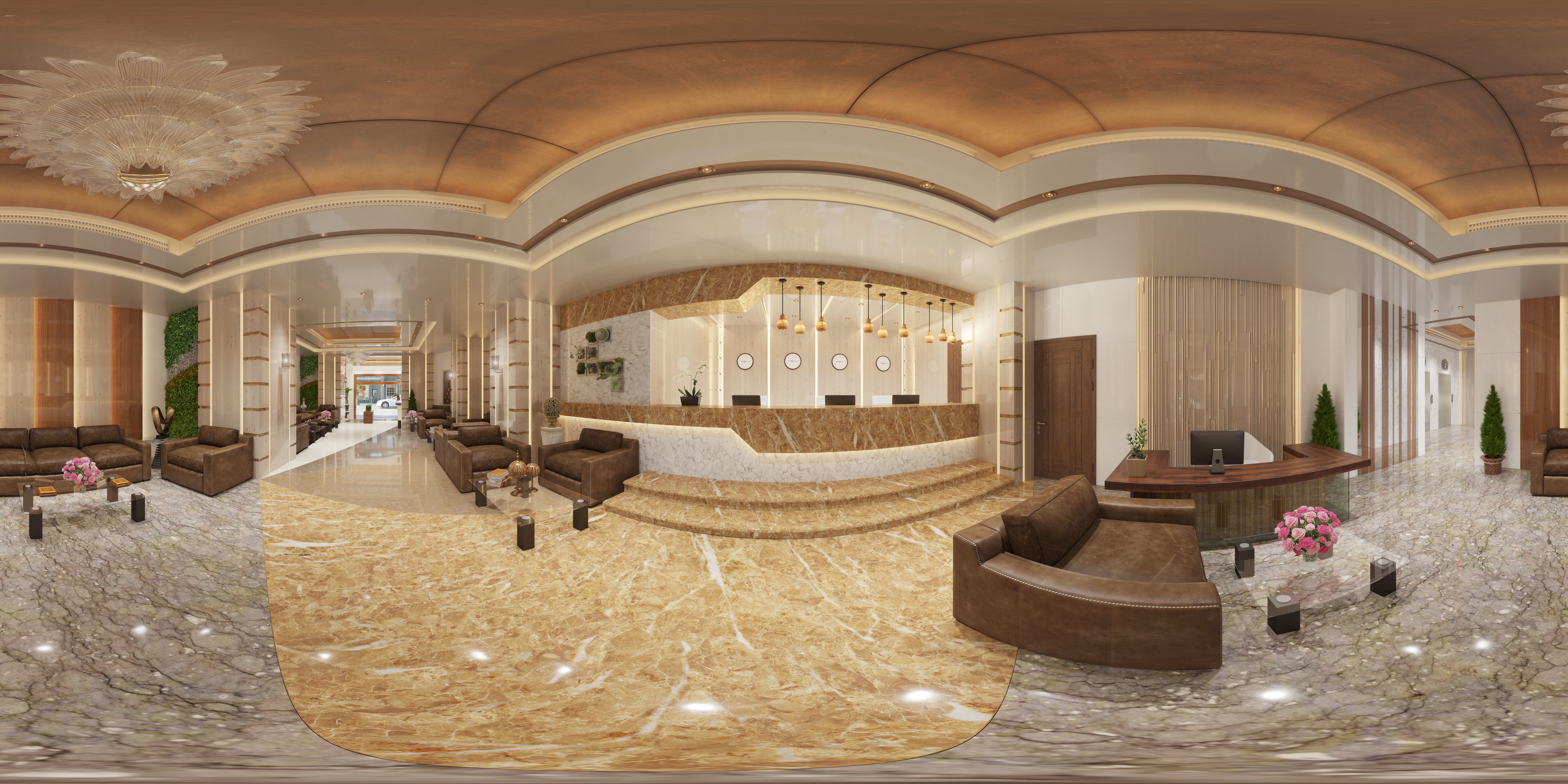 3D reception Hotel Lobby | CGTrader